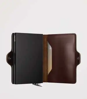 SECRID Leather Twinwallet - Brown