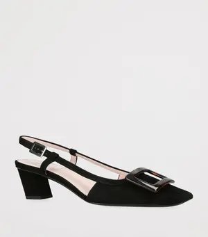 ROGER VIVIER Belle Vivier Slingback Pumps - Black