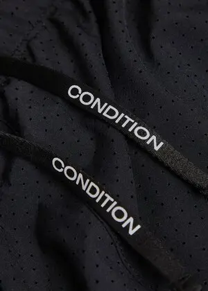 CONDITION Aero Perforated Stretch-jersey Shorts - Black