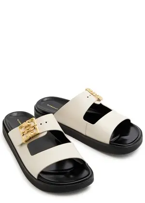 Givenchy 4g Liquid Dad Leather Sliders