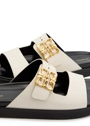 Givenchy 4g Liquid Dad Leather Sliders