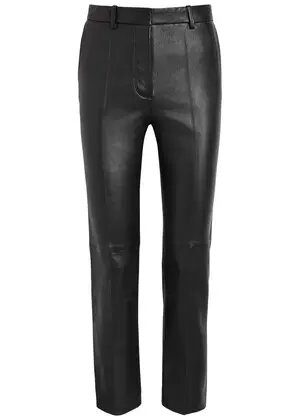 JOSEPH Coleman Leather Trousers