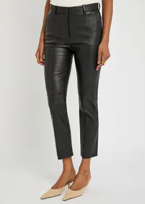 JOSEPH Coleman Leather Trousers