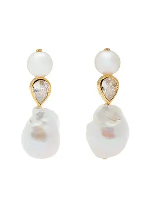 Completedworks Pulp 14kt Gold-plated Drop Earrings - Pearl