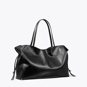 Tory Burch Ella Natuura™ Drawstring Tote - Black