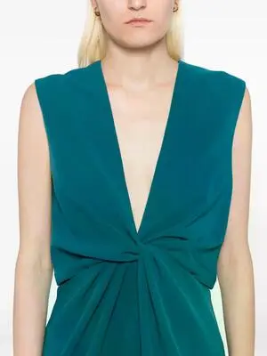 Amsale Draped-detail Dress