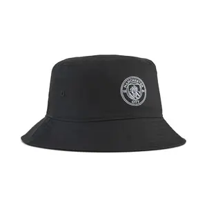 PUMA Manchester City Essentials Bucket Hat - Black