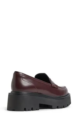 Aldo Cadaycia Platform Penny Loafer - Bordo