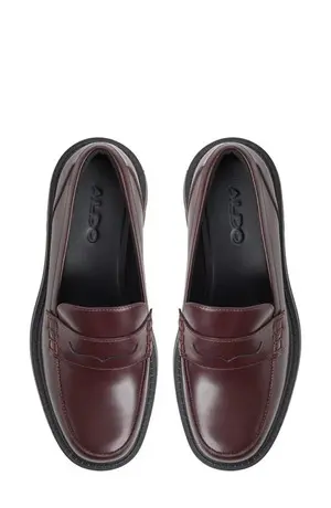Aldo Cadaycia Platform Penny Loafer - Bordo