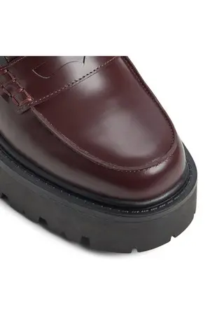 Aldo Cadaycia Platform Penny Loafer - Bordo