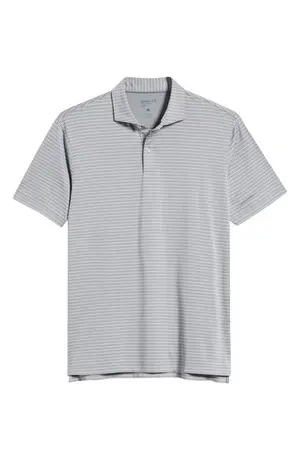 Johnnie-o Beau Stripe Performance Polo - Thunder