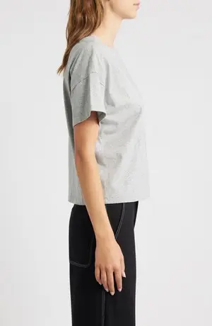 Rag & Bone Kelley Boxy Cotton Jersey T-shirt - Heather Grey
