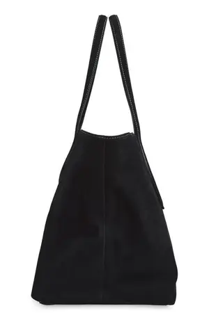 Little Liffner Mega Sprout Suede Tote - Black