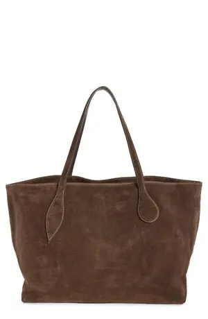 Little Liffner Mega Sprout Suede Tote - Brown