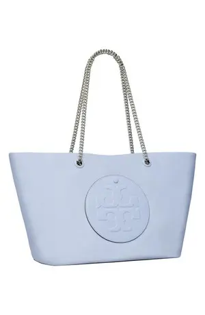 Tory Burch Ella Chain Zip Tote - Blue Dawn