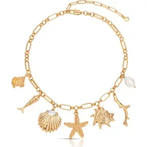Ettika Oceanic Dreams Charm Necklace - Gold