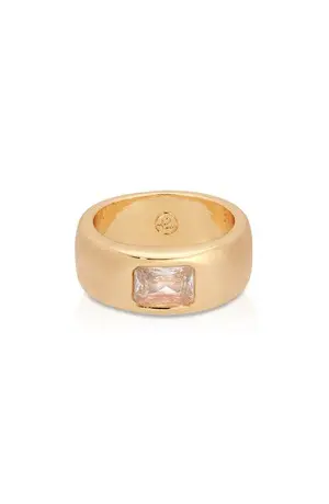 Ettika Treasure Cubic Zirconia Ring - Gold