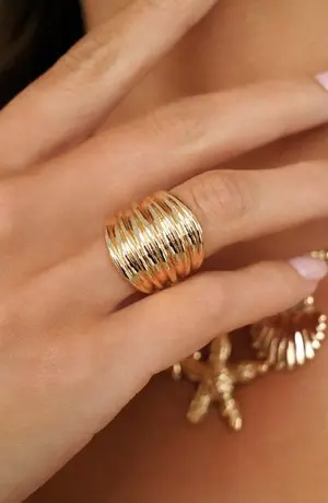 Ettika Stacked Band Ring - Gold