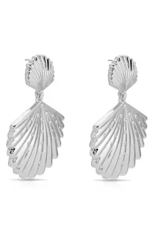Ettika Sun Drenched Shell Drop Earrings