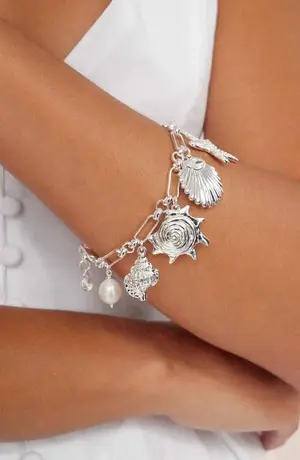 Ettika Oceanic Dreams Charm Bracelet - Silver