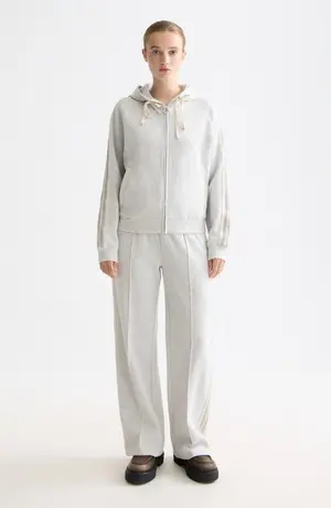 Scotch & Soda Interlock Seamed Cotton Blend Sweatpants