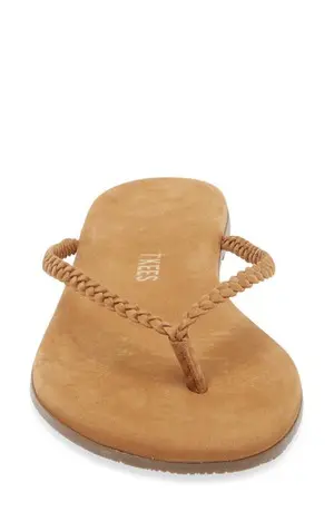 Tkees Lily Braid Flip Flop - Camel