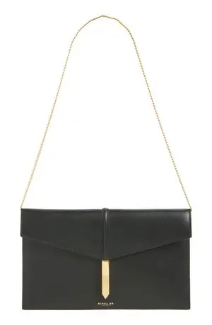 DEMELLIER The Tokyo Snakeskin Embossed Leather Clutch