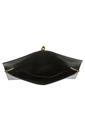 DEMELLIER The Tokyo Snakeskin Embossed Leather Clutch