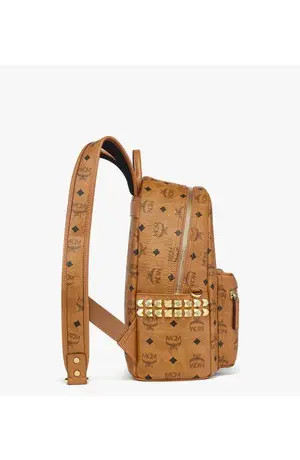 Mcm Small Stark Backpack In Visetos