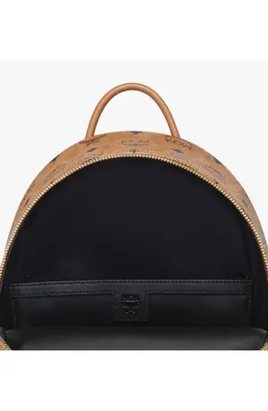 Mcm Small Stark Backpack In Visetos