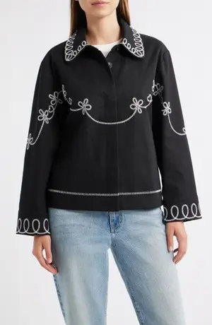 Rails Keaton Embroidered Cotton Jacket