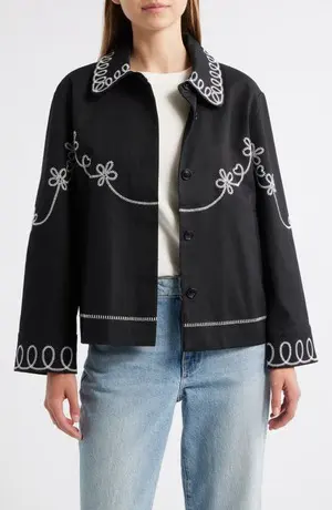 Rails Keaton Embroidered Cotton Jacket
