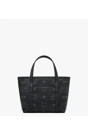 Mcm X-mini Toni Top-zip Shopper In Visetos - Black
