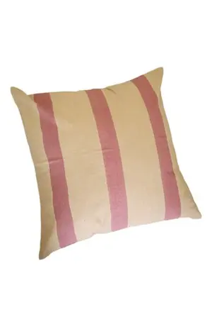 NINÉH Oh! Stripes Block Print Pillowcover Only - Rose