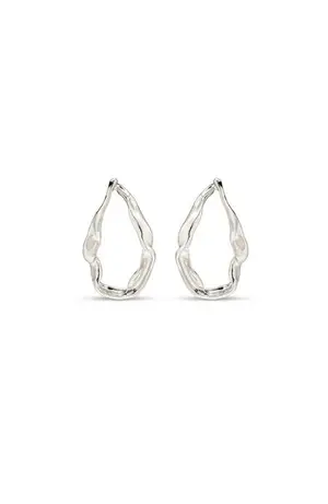 UNODE50 Maxi Link Earrings - Silver