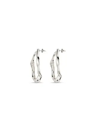 UNODE50 Maxi Link Earrings - Silver