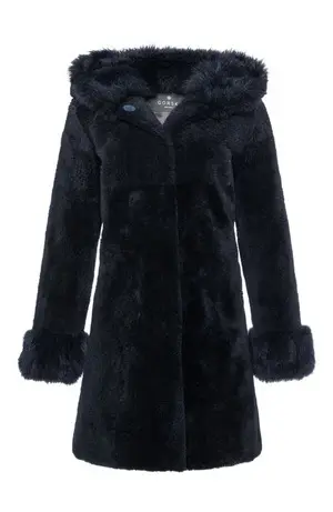 Gorski Genuine Shearling Stroller - Dark Blue