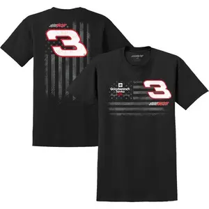 NASCAR Richard Childress Racing Team Collection Dale Earnhardt Flag Tri-blend T-shirt - Black
