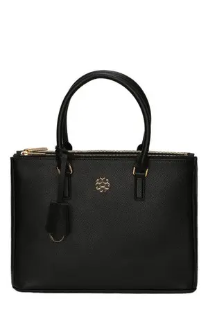 Gorski Top Handle Leather Crossbody Bag - Black