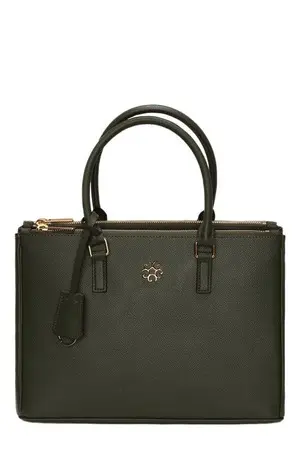 Gorski Top Handle Leather Crossbody Bag - Olive