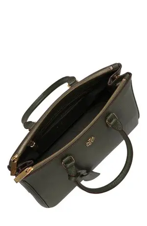 Gorski Top Handle Leather Crossbody Bag - Olive