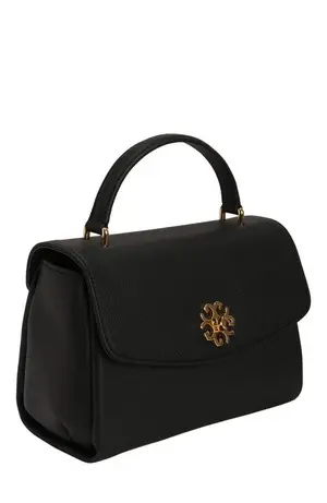 Gorski Top Handle Leather Bag With Crossbody Strap