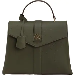 Gorski Top Handle Leather Crossbody Bag - Olive