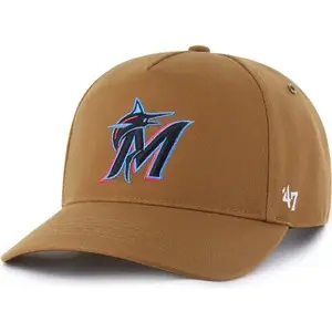 CARHARTT X 47 Miami Marlins Hitch Adjustable Hat - Brown