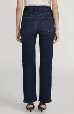 FRAME Pixie Le Sleek Straight High Waist Ankle Jeans - Fairway