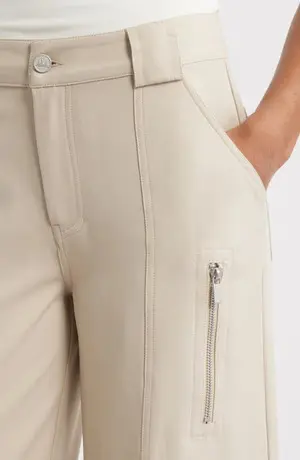 CITY BLUES Wide-leg Cargo Trousers - Bone