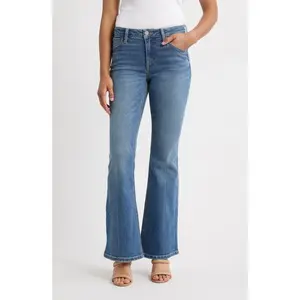 CITY BLUES Eiffel Flare Jeans - Vintage Crease Wash