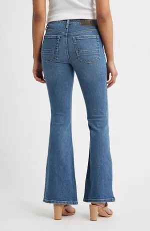 CITY BLUES Eiffel Flare Jeans - Vintage Crease Wash