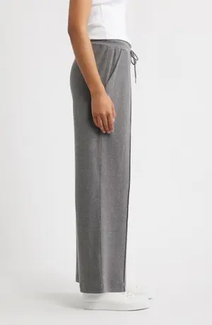 CITY BLUES Seamed Drawstring Lounge Pants - Gray