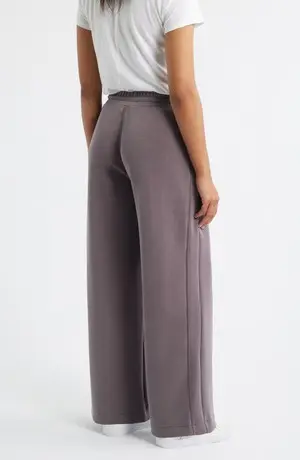 CITY BLUES Wide Leg Athletic Pants - Dark Gray